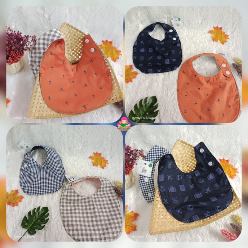 Jual round bibs mamayaya project bolak balik celemek bayi slabber bayi ...