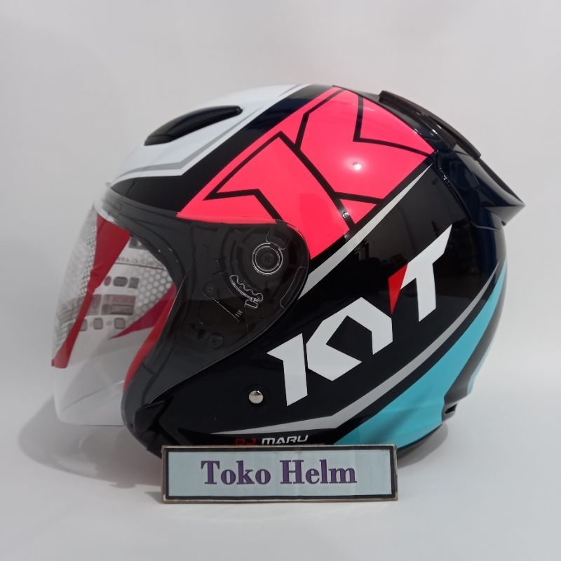 Jual Helm KYT half face KYT DJ MARU motif M/L/XL | Shopee Indonesia