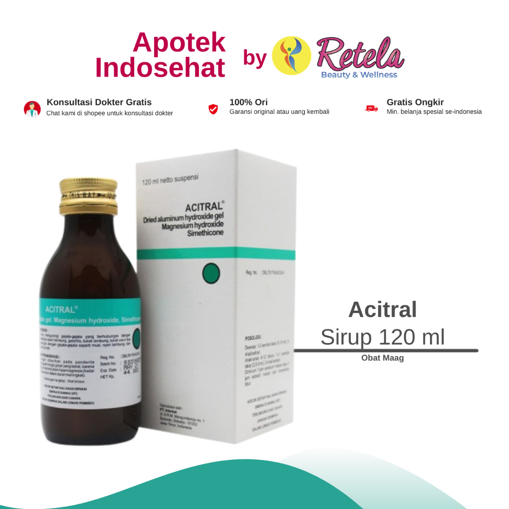 Jual ACITRAL SYRUP 120ML | Shopee Indonesia