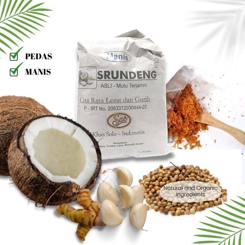 Jual Serundeng Sae 250 Gram Khas Solo/ Srundeng Sae Solo/ Serundeng ...