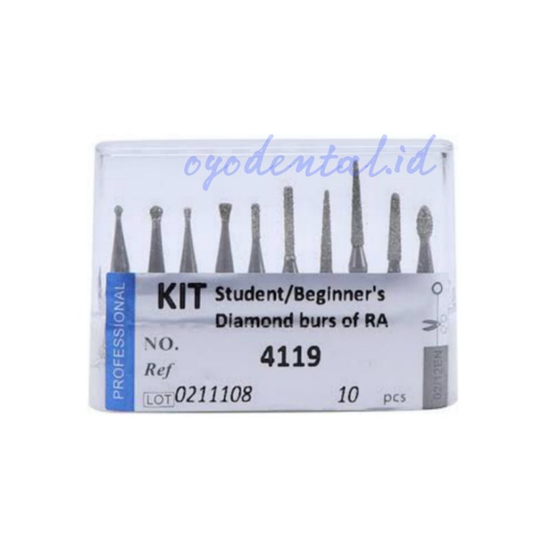 Jual Dental diamond bur student kit low speed | Shopee Indonesia