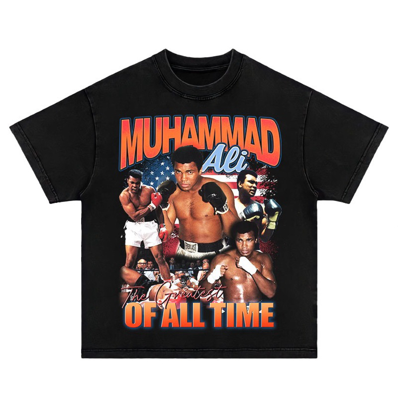 Jual MIZZY oversized tee muhammad ali tinju boxing vintage bootleg Tshirt Cotton combad 20s ...