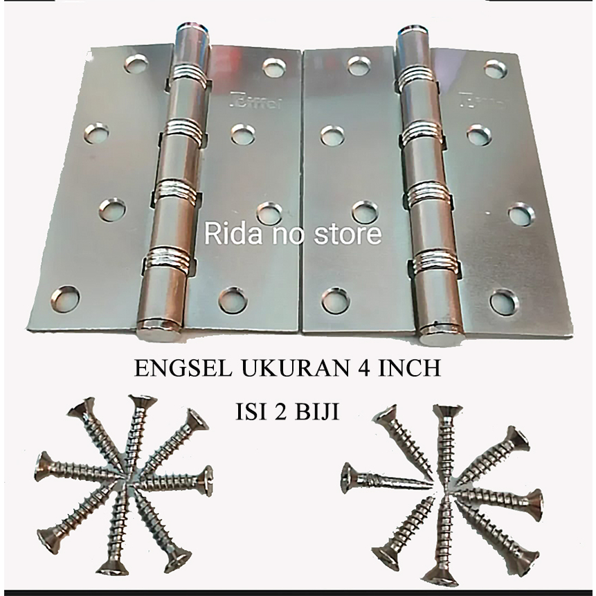Jual Engsel Pintu Rumah 4 inch - Engsel Jendela Rumah Lubang Empat ...