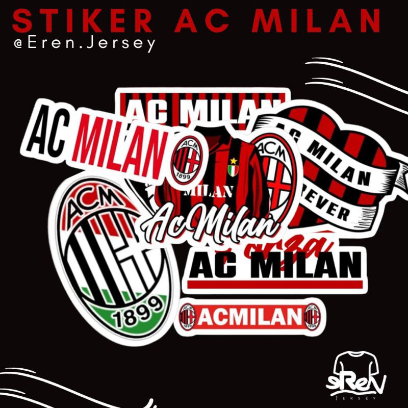 Jual stiker AC Milan stiker hp stiker mobil stiker pintu stiker helem ...