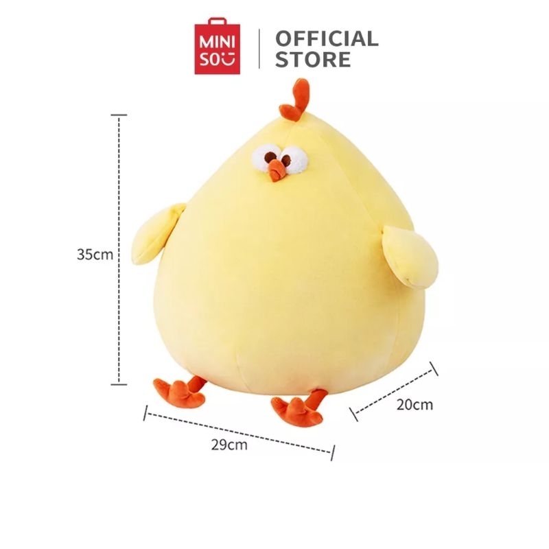Jual MINISO OFFICIAL Mushroom chicken dundun plush toy / boneka bebek ...