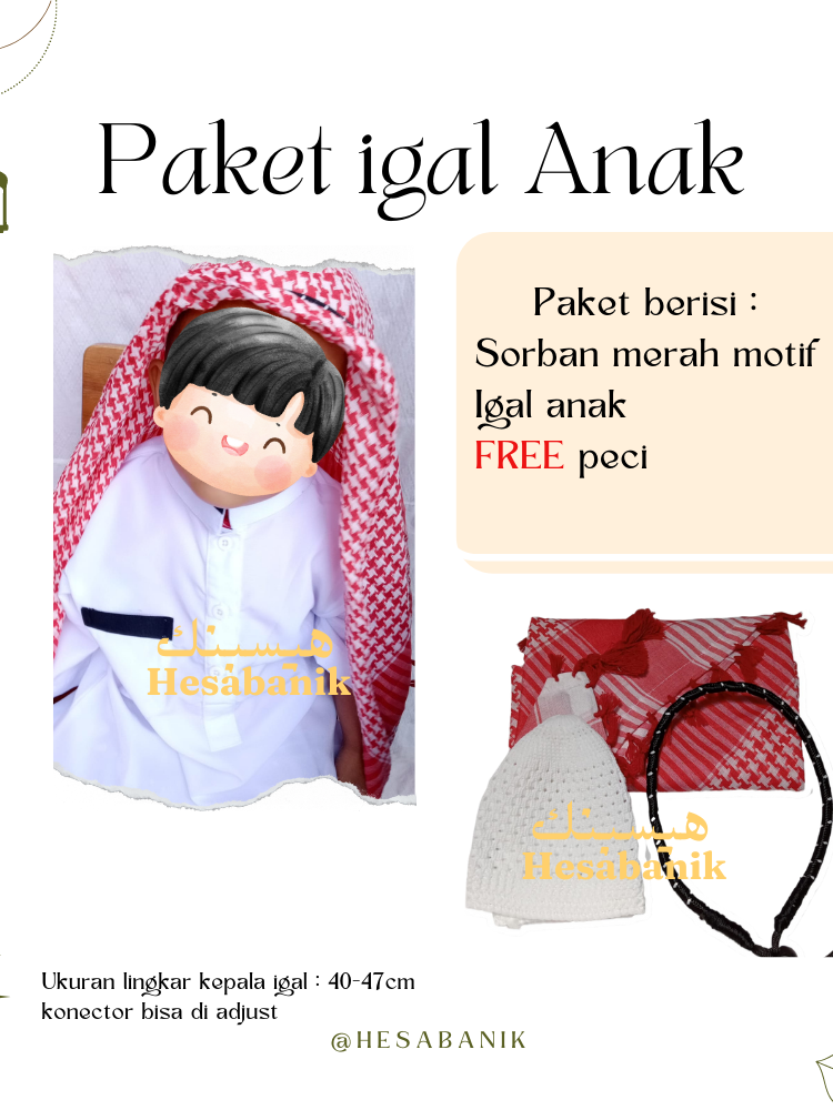 Jual PROMO !!! IGAL SORBAN DEWASA / IGAL ARAB / PENGIKAT SORBAN KEPALA ...