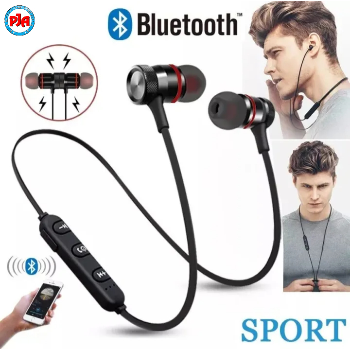 Jual Headset Earphone Bluetooth Handsfree Hf Bluetooth Sport Kabel ...