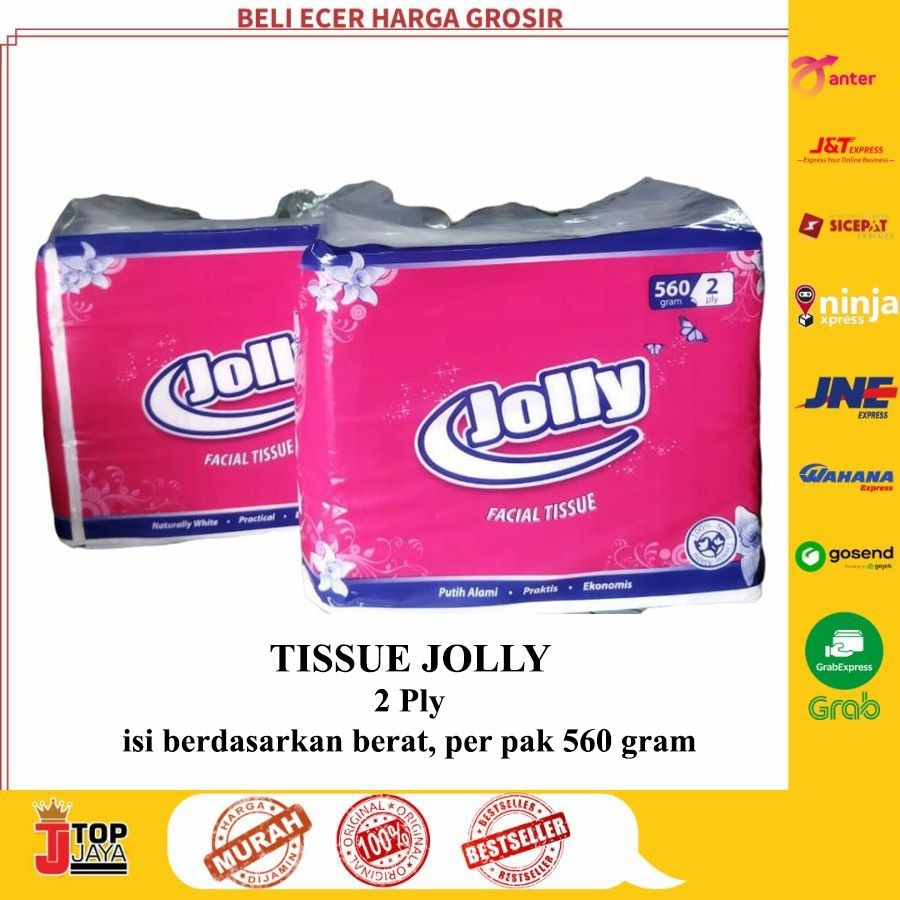 Jual Tissue Tisu Jolly/ Joli Facial 560 gram / Tissue Facial Jolly ...