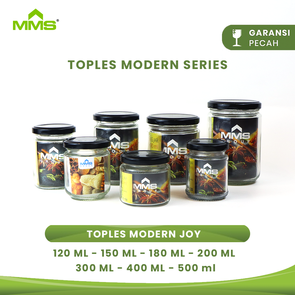 Jual Toples Jar Kaca Kedap Udara Tutup Stainless Joy 120 ML 150 ML 180 ML 200 ML 300 ML 400 ML ...