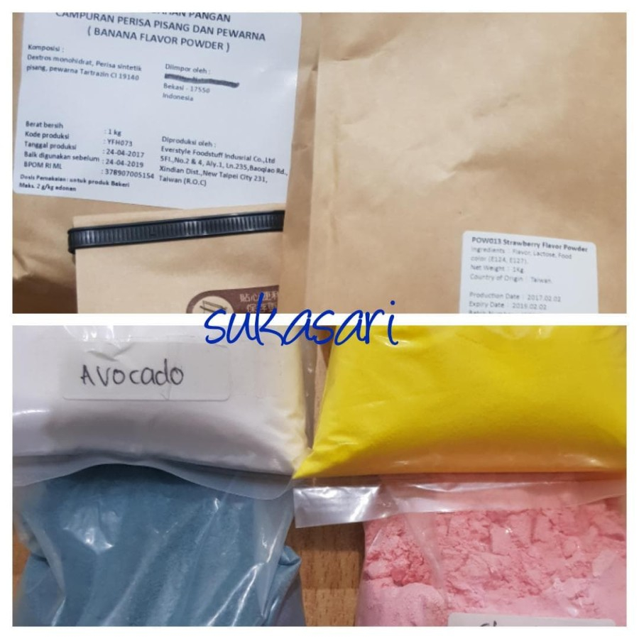 Jual Strawberry Powder 100gr repack perisa flavouring perasa bubuk ...