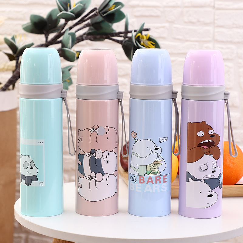 Jual Termos Beruang Stainless Steel Air Panas Botol Minuman Anak 500ML ...
