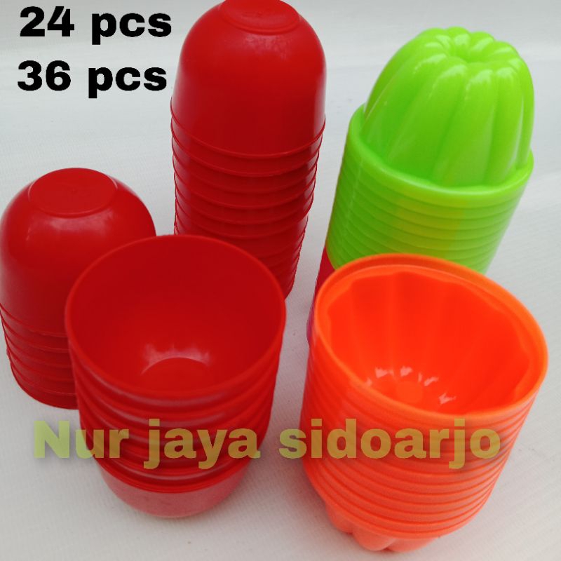 Jual GROSIR 36 -24 PCS CETAKAN KUE TALAM / MANGKOK/ DIMSUM/ PUDING ...