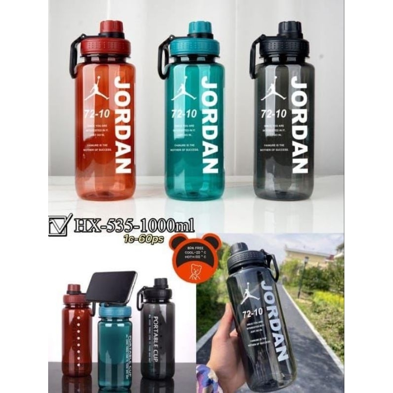 Jual Botol Minum Sport HX-535 Portable Jordan 1Lt | Shopee Indonesia
