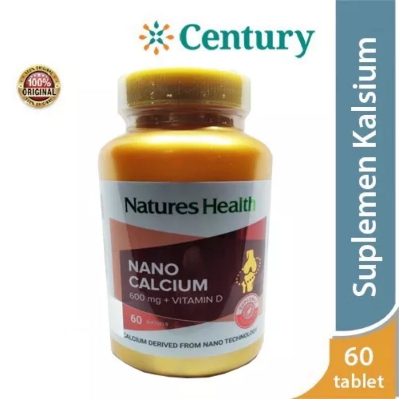 Jual Nature's Health Nano Calcium 600mg + Vitamin D 60's/Suplemen ...