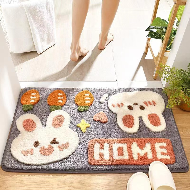 Jual Zakka Store Keset Kamar bulu lembut Aestetik 40x60 keset ruang ...