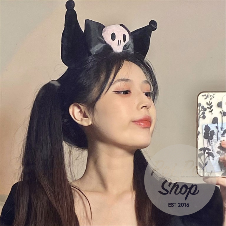 Jual Bando Lolita Ear Ribbon Bandana Kuromi Lucu Sanrio Telinga Kelinci ...