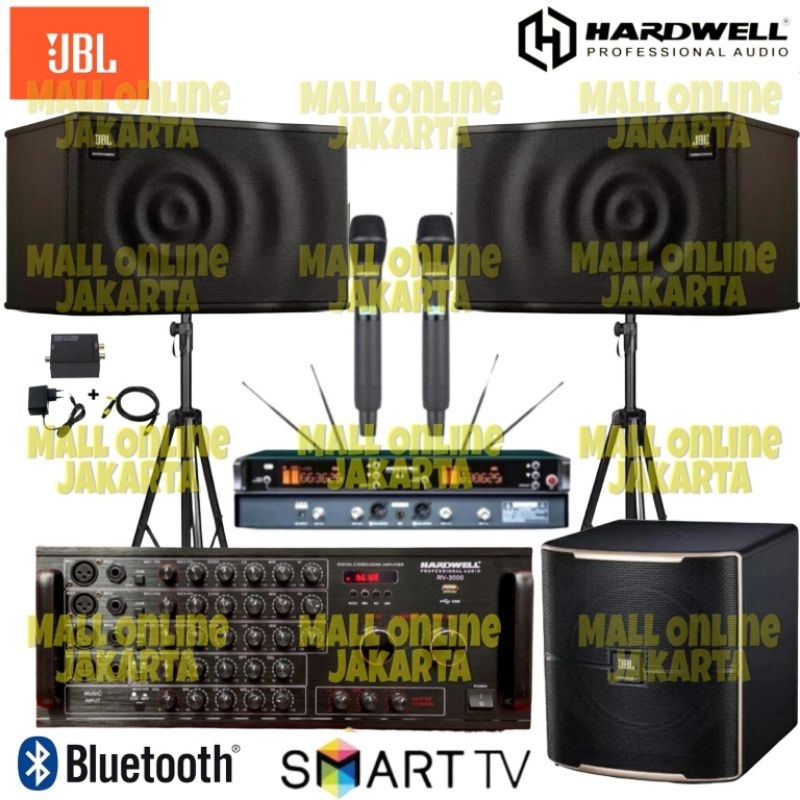 Jual paket karaoke jbl 12 inch sound system rumah premium subwoofer aktif jbl pasion12 12 inch ...