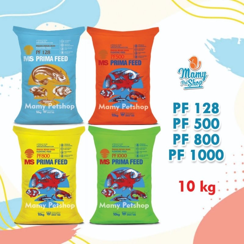 Jual PRIMA FEED PAKAN BENIH IKAN PF 128 PF 500 PF 800 PF 1000 | Shopee ...