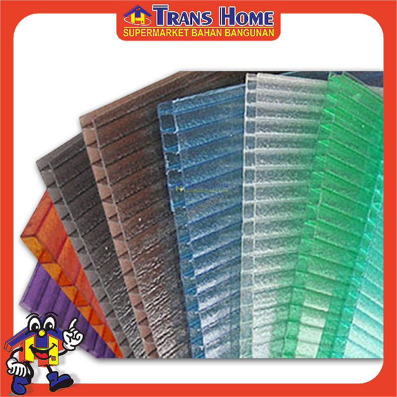 Jual Solarlite Atap Polycarbonate Roof 11.8M X 2.1M X 5MM Clear, Grey ...