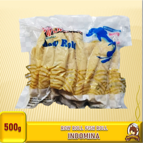 Jual Indomina Fish Roll Row Roll 500g fishroll Indomina Seafood ...