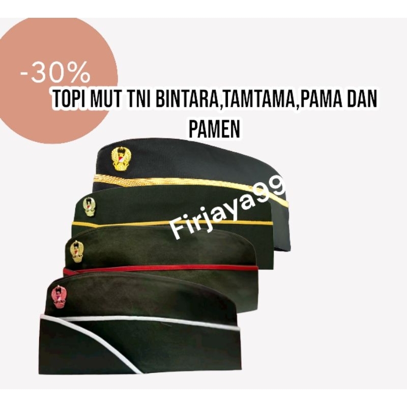Jual topi mut tni ad bintara/tamtama/pama/pamen/topi mut tni ad plus ... Jual topi mut tni ad bintara/tamtama/pama/pamen/topi mut tni ad plus ...