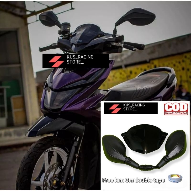 Jual Paket Murah Visor Variasi Model Beat Karbu Plus Spion Click ...
