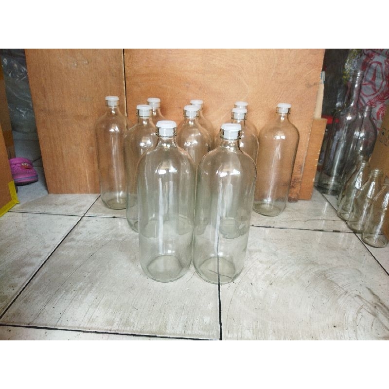 Jual BOTOL JAMU 1LITER, BOTOL BENSIN 1 LITER | Shopee Indonesia