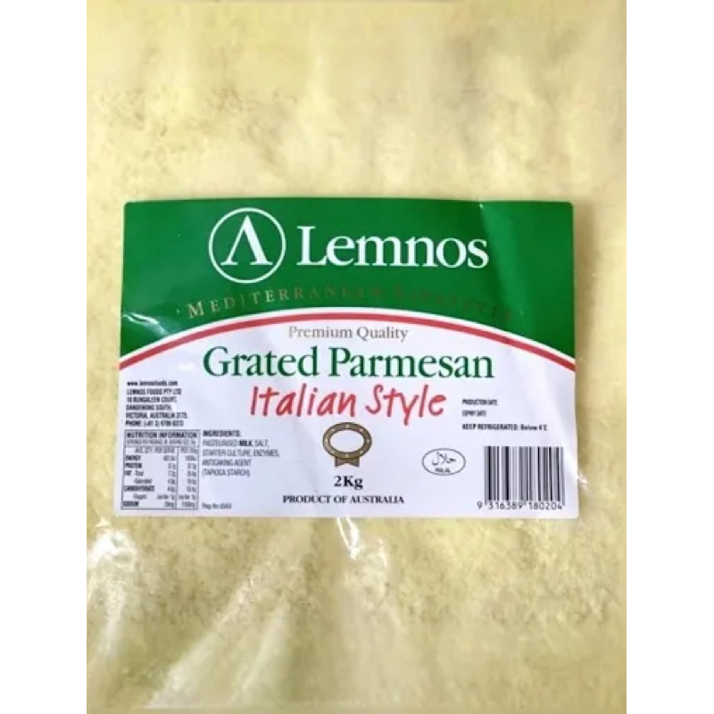 Jual Lemnos 500gr Grated Parmesan merupakan keju Parmesan parut/bubuk ...