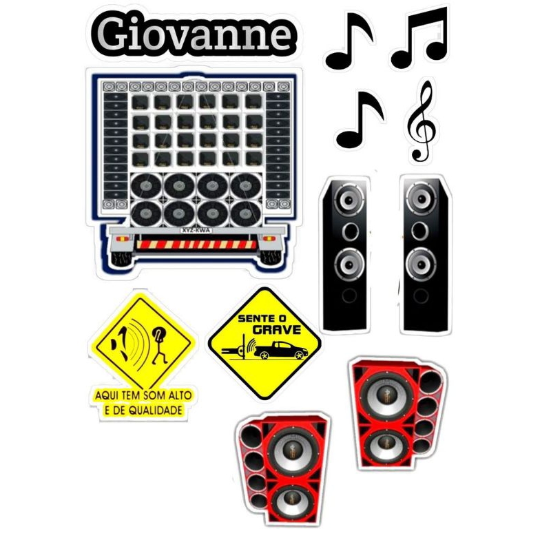 Jual Topper Cake FREE NAMA tema Sound system | Shopee Indonesia