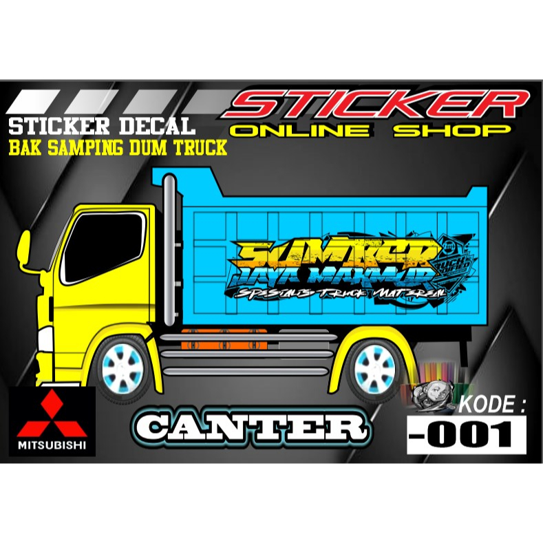 Jual STIKER MOBIL TRUCK MURAH PROMO CANTER DYNA DUTRO DECAL PRINT ...