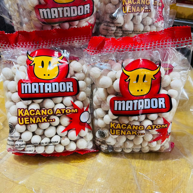 Jual 1BKS KACANG SUKRO ATOM MATADOR PACKING 140gram | Shopee Indonesia