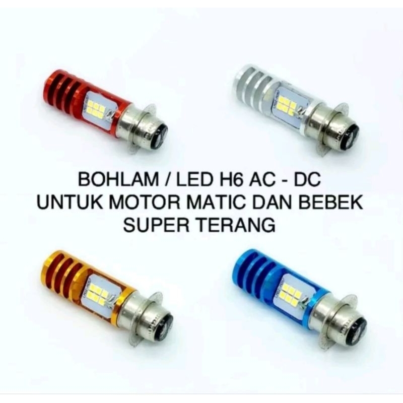 Jual LAMPU LED H6 12titik LED 2 SISI LM02 Harga 1pc | Shopee Indonesia