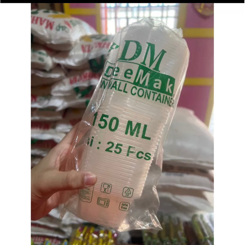 Jual thinwall DM container 150MLSQ/segi empat | Shopee Indonesia