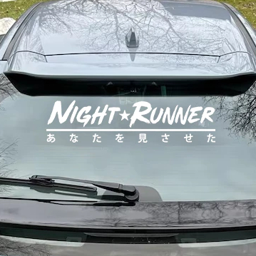 Jual Stiker Night Runner JDM Cutting| Japanese Street Racing Turbo ...