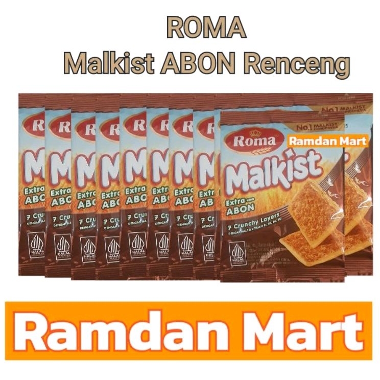 Jual ROMA MALKIST ABON Renceng 10 bungkus | Shopee Indonesia