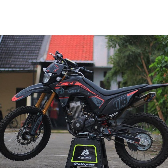 Jual DECAL CRF 150L HITAM SIMPLE CUSTOM NOMOR DECAL CRF 150 L FULL BODY ...