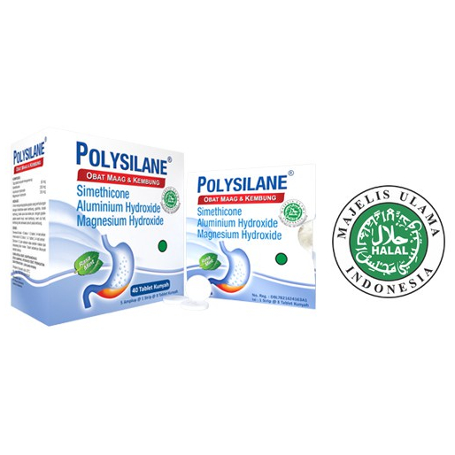 Jual Polysilane Tablet Kunyah (Bundling 5 Strip) @Strip 8 Tablet Kunyah ...
