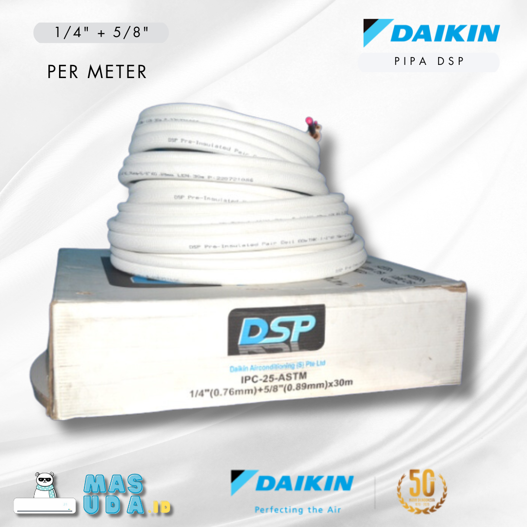 Jual Pipa DSP 1/4" + 5/8" Inch | Pipa AC untuk 2 - 2,5 PK DSP Ketebalan 0,76mm + 0,89mm Per ...