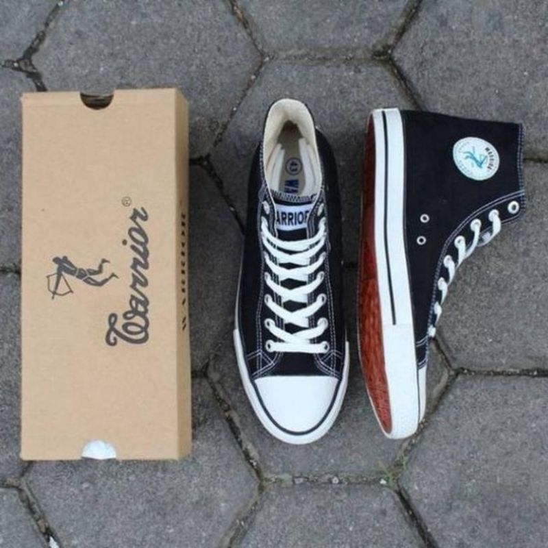 Jual Warrior Sparta High Cut Original size 31-44 / Sepatu Sekolah ...