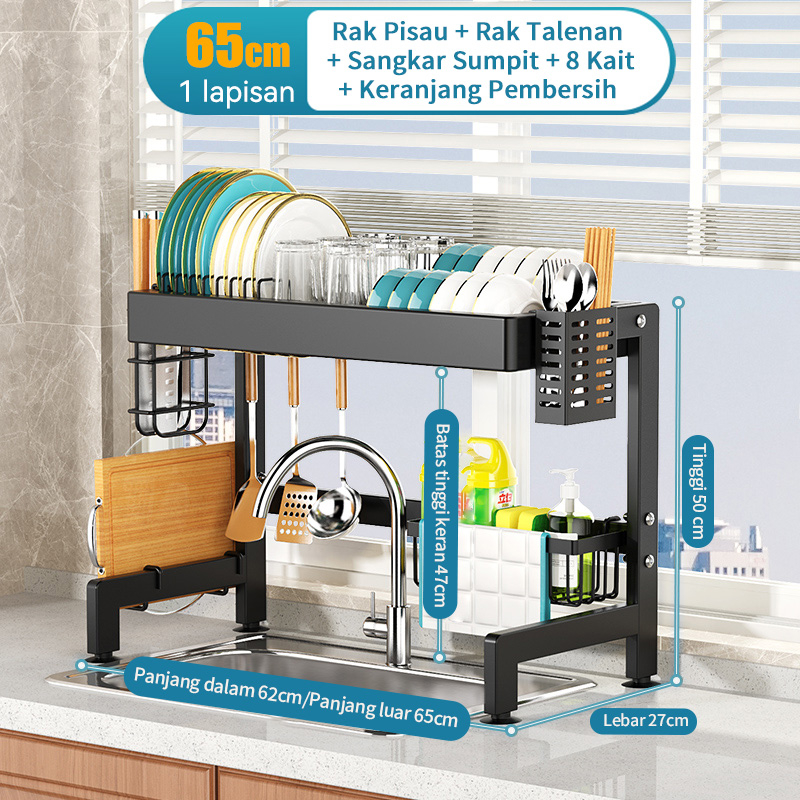 Jual Rak Piring Stainless Steel Mangkuk Wastafel Rak Dapur Rak ...