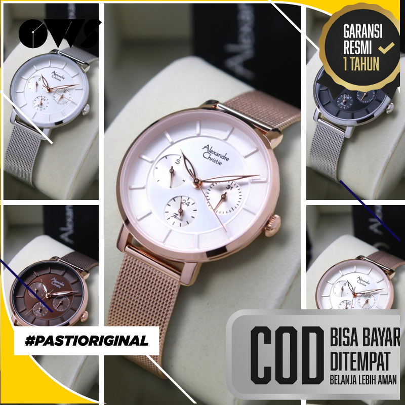 Jual JAM TANGAN WANITA ALEXANDRE CHRISTIE WANITA AC 2A55 | AC 2870 ...