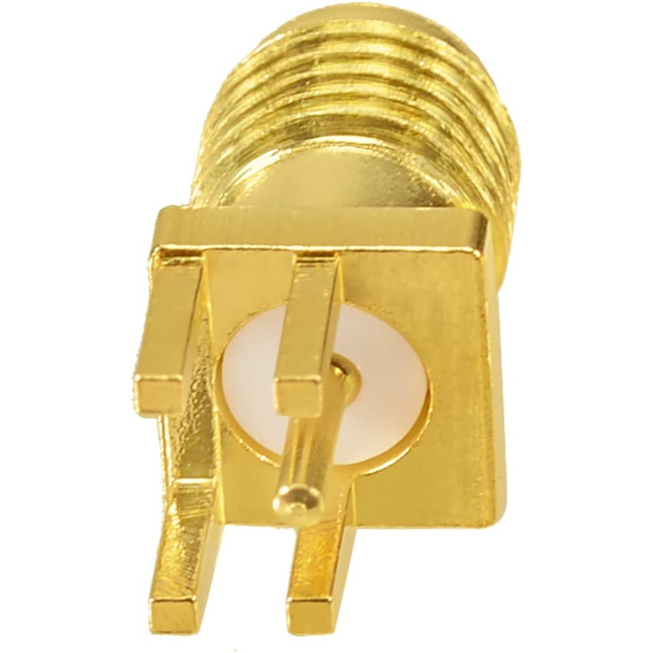 Jual SMA Connectors RF Coaxial SMA Female Jack PCB Edge Mount Connector ...