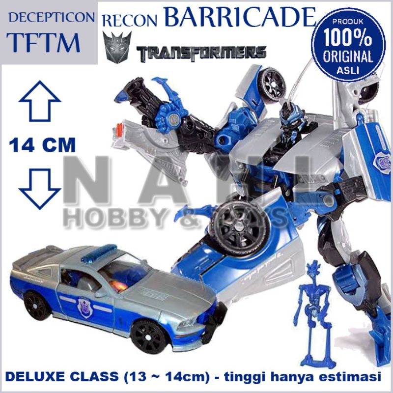 Jual Robot Transformers TFTM Decepticon Recon Barricade - Deluxe Class ...