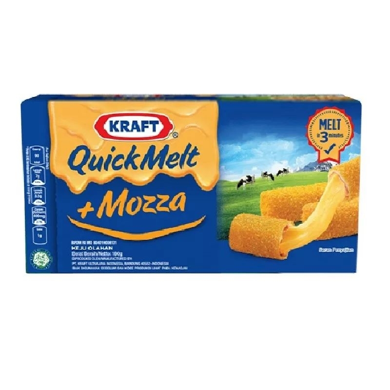 Jual KEJU KRAFT QUICK MELT Mozza 165gr New | Shopee Indonesia