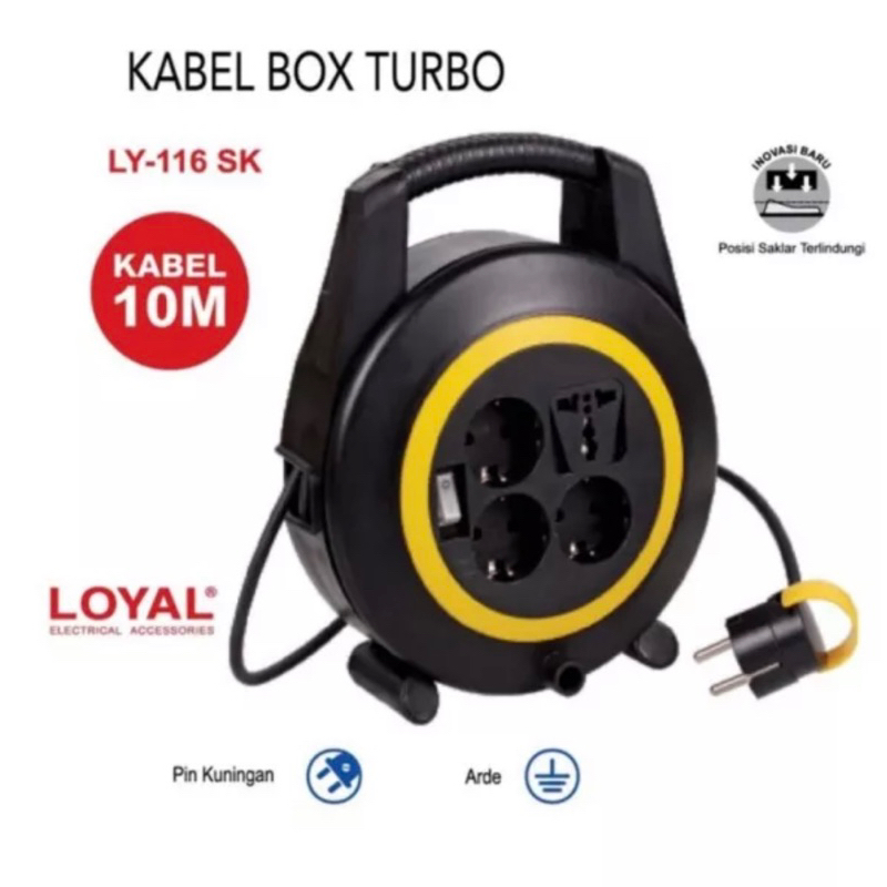 Jual BOX KABEL ROLL LY-116 SK 10M, LY-117 SK 15M LOYAL | Shopee Indonesia