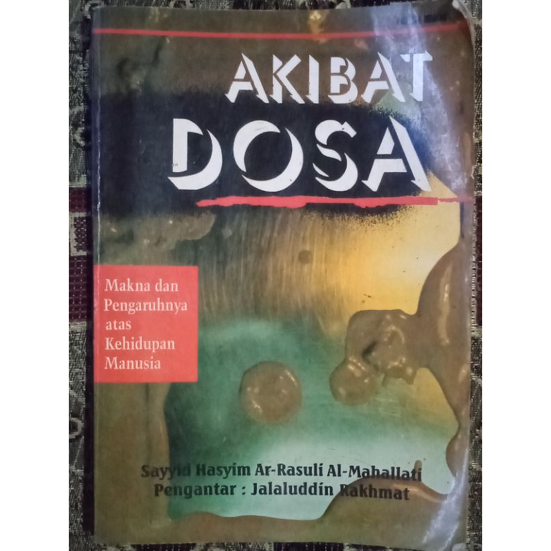 Jual Buku Akibat Dosa; Makna dan Pengaruhnya atas Kehidupan Manusia ...