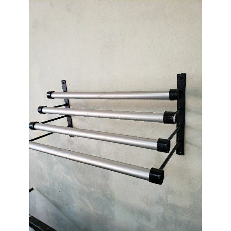 Jual 1pcs Bukan Sepasang Braket Besi Gantungan Jilbab Handuk Pakaian 4 ...