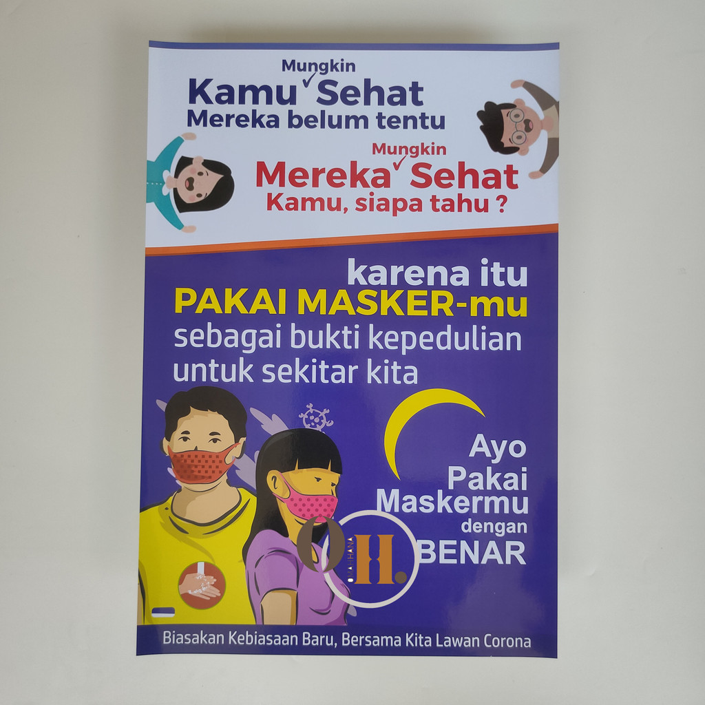 Jual Poster Ayo Pakai Maskermu - Poster Kesehatan - Poster Covid - Corona | Shopee Indonesia