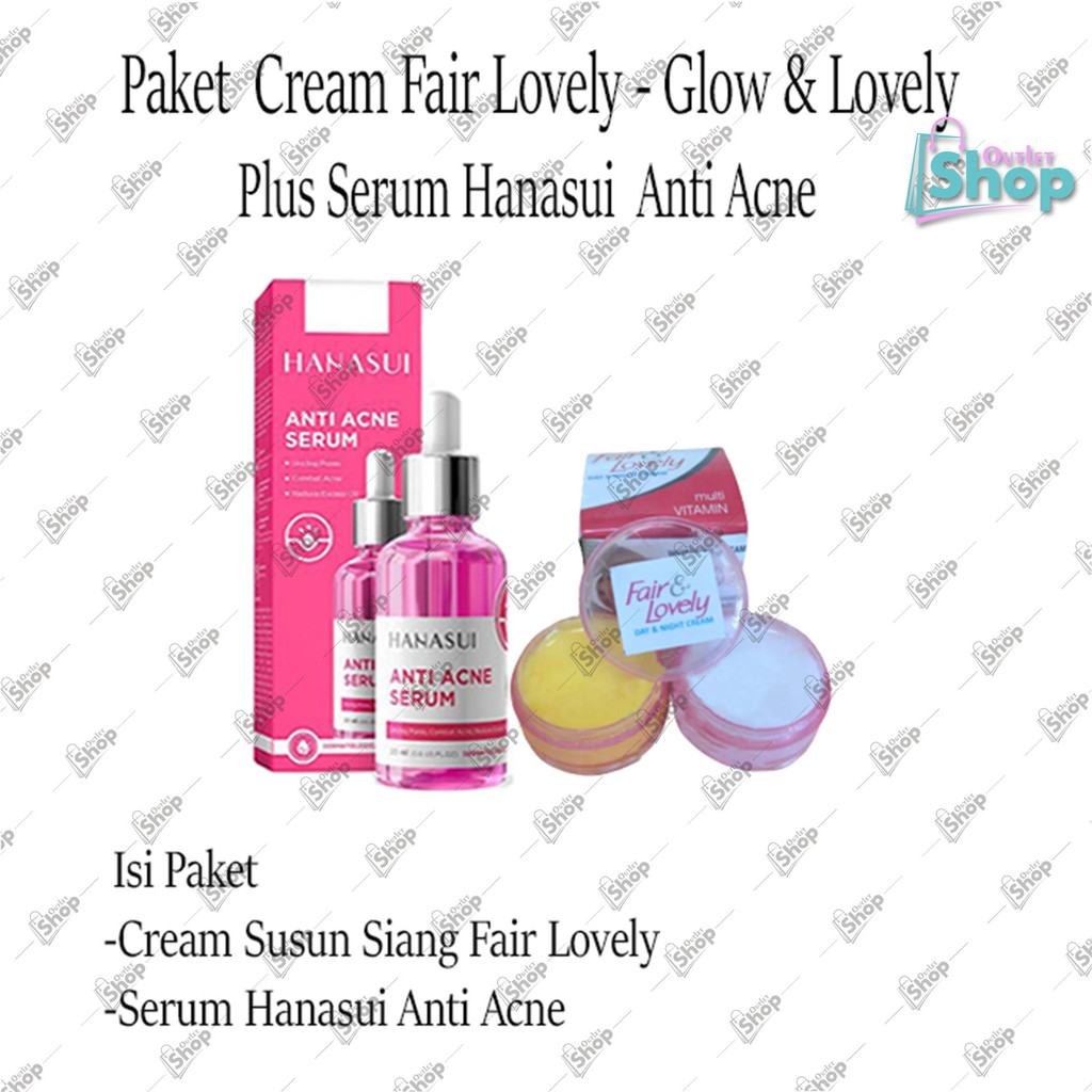 Jual Paket Krim Fair & Lovely - Glow Lovely Cream Siang & Malam Plus ...