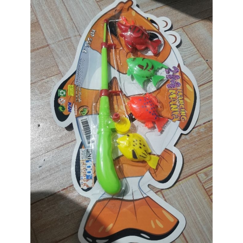 Jual pancing ikan anak set magnet 4pcs 2M mancing mania MP5556 | Shopee ...